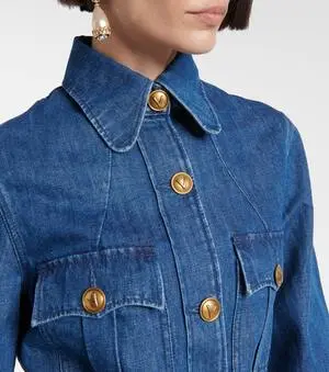Valentino Garavani Belted Denim Jacket