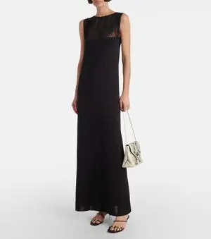 Khaite Ruslan Maxi Dress - Black