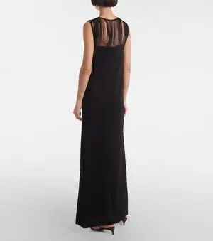 Khaite Ruslan Maxi Dress - Black