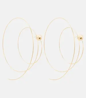 Alaïa Thin Spiral Earrings - Gold