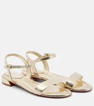 CHRISTIAN LOUBOUTIN Christian Louboutin Sweet Jane Metallic Leather Sandals