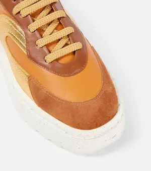 Clergerie Awake Leather Platform Sneakers
