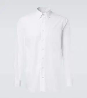LARDINI Cotton Poplin Shirt - White
