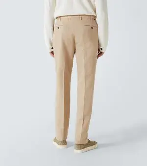 SLOWEAR Incotex Linen And Cotton Straight Pants