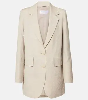 Max Mara Single-breasted Wool Blazer - Beige