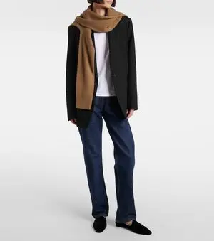 TOTEME Velvet Slippers - Black