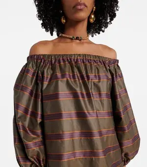 Max Mara Alcamo Cotton-blend Minidress