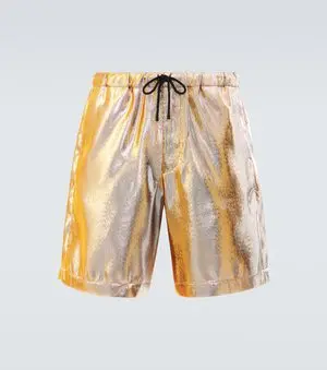 Dries Van Noten Metallic Shorts