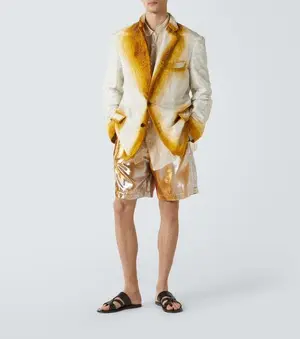 Dries Van Noten Metallic Shorts