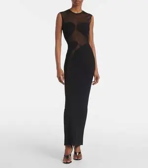 Alaïa Paneled Maxi Dress