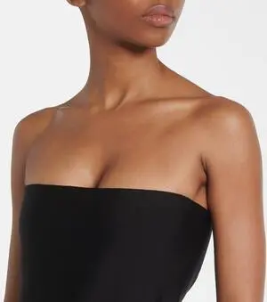 Alaïa Strapless Pleated Gown