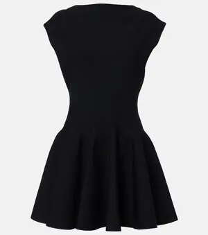 Alaïa Alaia Skater Mini Dress Black