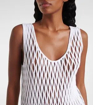 Alaïa Skater Mini Dress - White