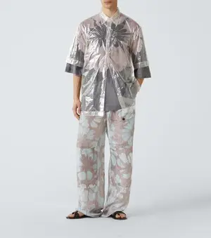 Dries Van Noten Sheer Bowling Shirt