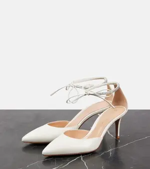 GIANVITO ROSSI Bridal Montecarlo D'orsay 70 Leather Pumps