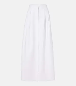 Max Mara Cotton-blend Gabardine Maxi Skirt