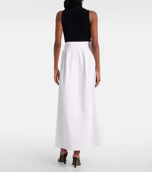 Max Mara Cotton-blend Gabardine Maxi Skirt