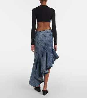 Alaïa Jersey Crop Top