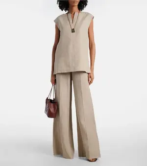 Max Mara Colombo Linen Top