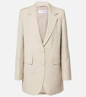 Max Mara Single-breasted Wool Blazer - Beige