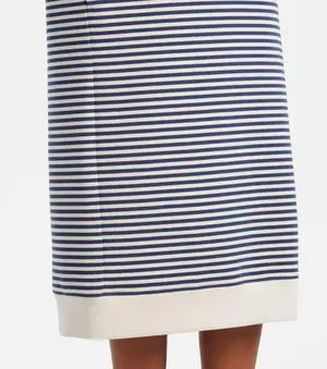 Max Mara Calla Striped Jersey Midi Dress