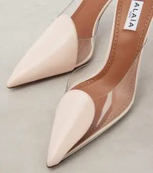Alaïa Le Cour Abrait 90 Patent Leather Mules