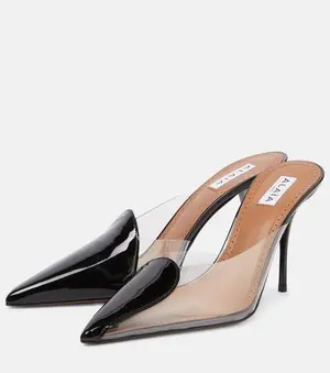 Alaïa Le Cour Abstraît 90 Patent Leather Mules