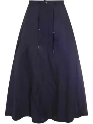 Add Drawstring-waist Skirt - Blue