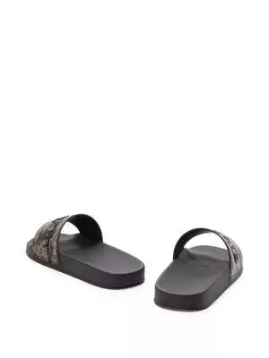 Givenchy Logo-embossed Slides - Black