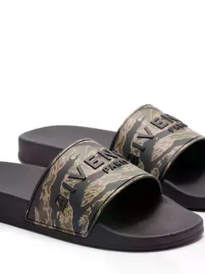 Givenchy Logo-embossed Slides - Black