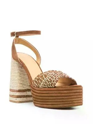 CastaÑer 130mm Ferosa Platform Sandals - Brown