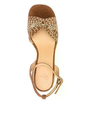 CastaÑer 130mm Ferosa Platform Sandals - Brown
