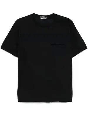 Herno Logo-debossed T-shirt - Black