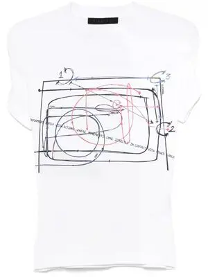 ALAINPAUL Printed T-shirt - White