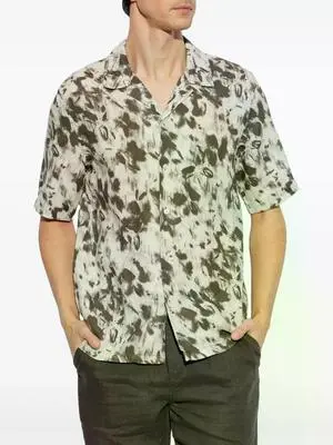 SAMSOE SAMSOE Abstract-print Short-sleeve Shirt