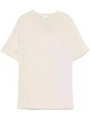 Sunspel Cotton Knit T-shirt - Neutrals