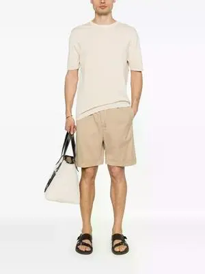 Sunspel Cotton Knit T-shirt - Neutrals