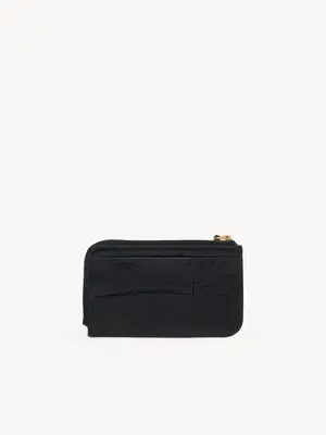 Chloé Alphabet Wallet In Croco-effect Leather