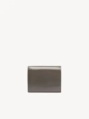 Chloé Small Iconic Tri-fold With Coin Pocket In Shiny Leather