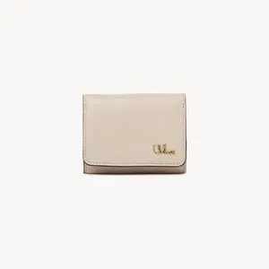 Chloé Mini Iconic Tri-fold In Shiny Leather