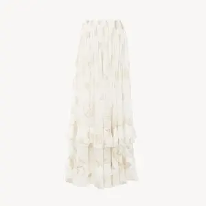 Chloé Fluid Maxi Skirt In Silk Jacquard & Lurex