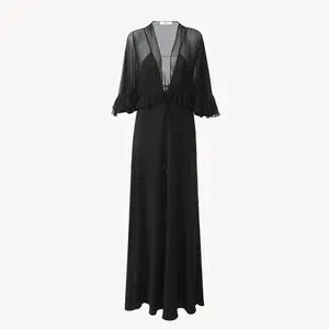 Chloé V-neck Long Dress