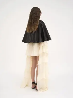 Chloé Short Nappa Leather Cape