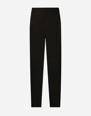 Dolce & Gabbana Tailored Stretch Twill Pants - Black