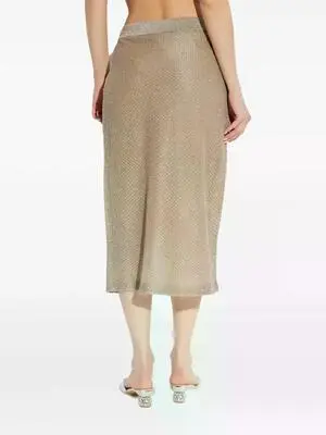 Tory Burch Metallic Midi Skirt