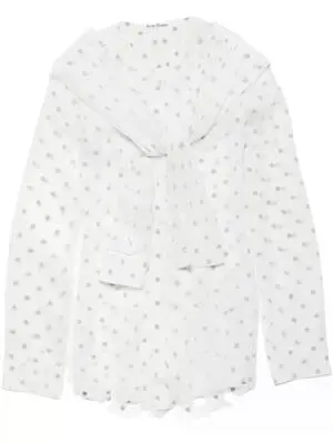 Acne Studios Layered Tie-neck Blouse - White
