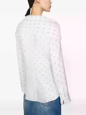 Acne Studios Layered Tie-neck Blouse - White