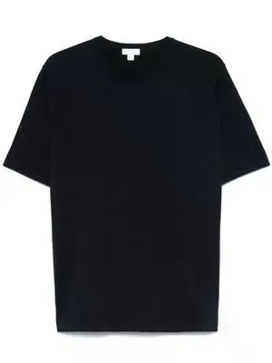 Sunspel Cotton Knit T-shirt - Blue