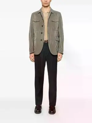 MONTECORE Classic-collar Shirt Jacket - Neutrals