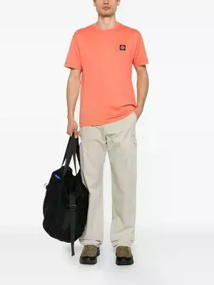 Stone Island Cotton Jersey T-shirt - Orange